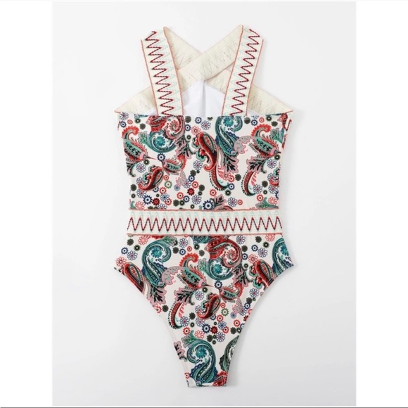 Couture Gypsy | Swim | Paisley Floral Print One Piece Monokini Swim ...